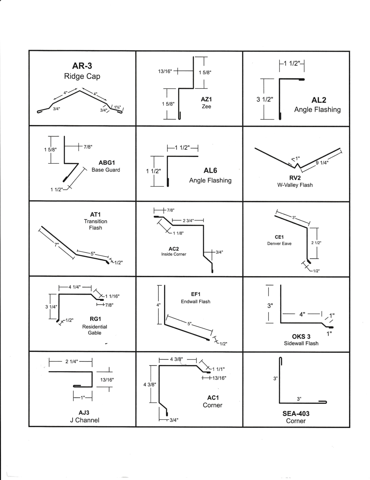 Roofing and Siding Metal Trim | OK Metals