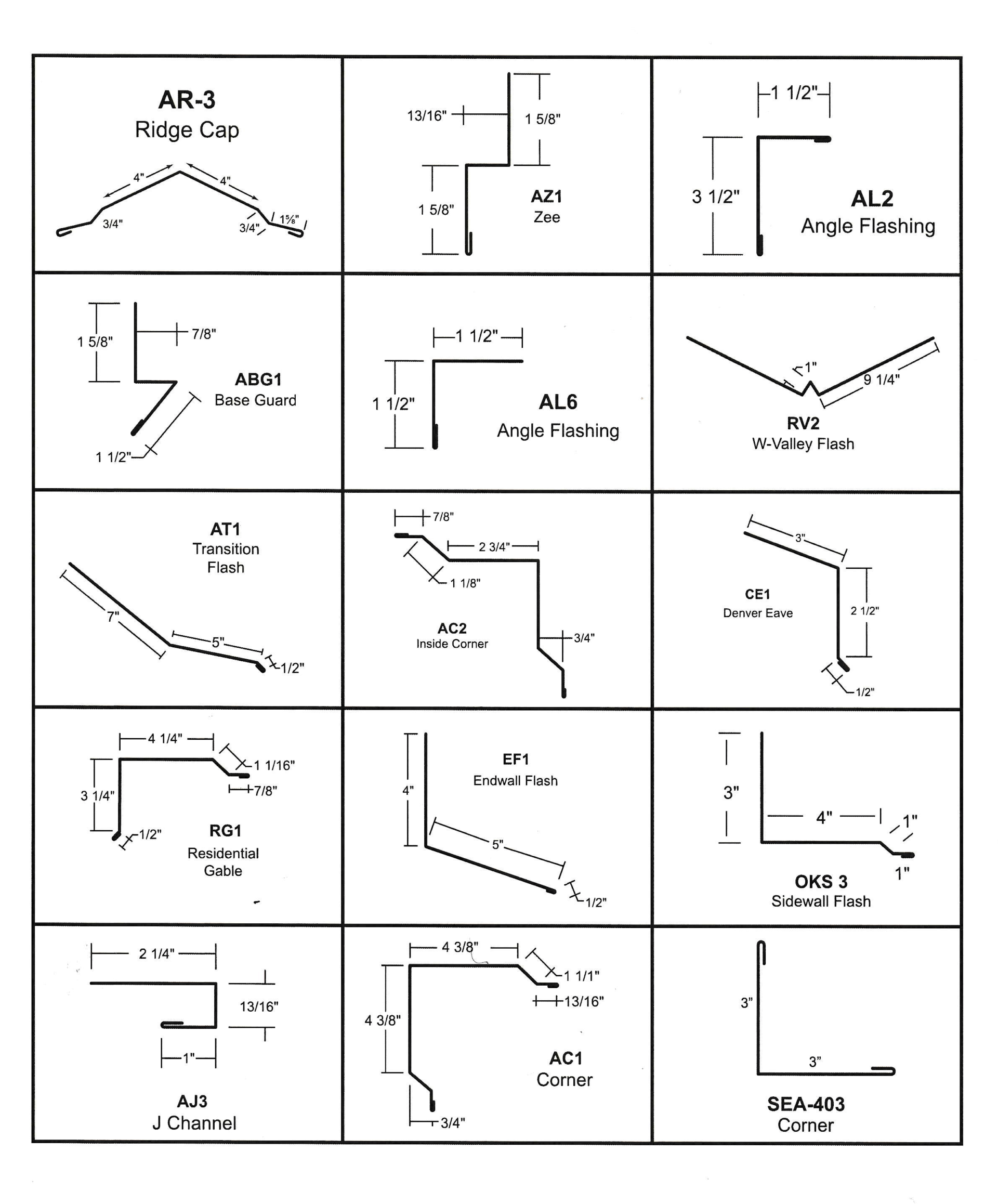 Roofing and Siding Metal Trim | OK Metals